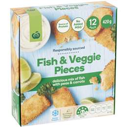 Woolworths Fish & Veggie Pieces 12 Pack | Woolworths