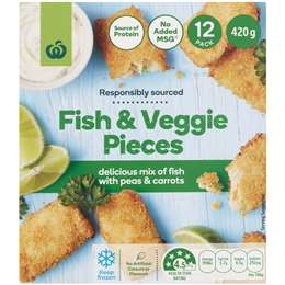 Woolworths Fish & Veggie Pieces 12 Pack | Woolworths