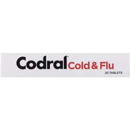 Codral Cold & Flu Tablets 20 Pack | Woolworths