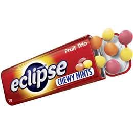 Wrigley's Eclipse Chewy Mints Fruit Trio 27g | Woolworths