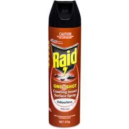 Raid One Shot Insect Spray Odourless 375g | Woolworths