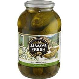 Always Fresh Cucumbers Dill 1.90kg | Woolworths