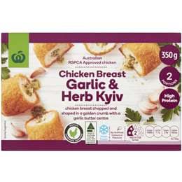 Woolworths Chicken Breast Garlic & Herb Kiev 350g | Woolworths