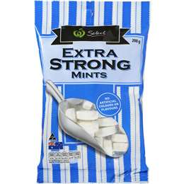 Woolworths Select Extra Strong Mints 200g | Woolworths