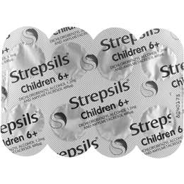 Strepsils Sore Throat Lozenges Children Strawberry Sugar Free 16 Pack ...