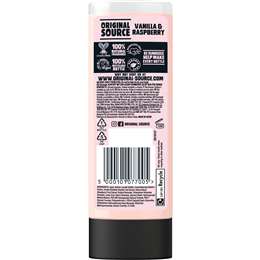 Original Source Body Wash Creamy Vanilla & Raspberry Shower Gel 250ml ...