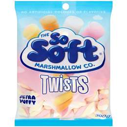 So Soft Marshmallow Twists 300g | Woolworths