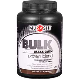 Musashi Bulk Mass Gain Chocolate 1.08kg | Woolworths
