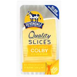 Devondale Colby Cheese Slices 200g | Woolworths