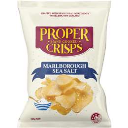Proper Crisps Marlborough Sea Salt 150g | Woolworths