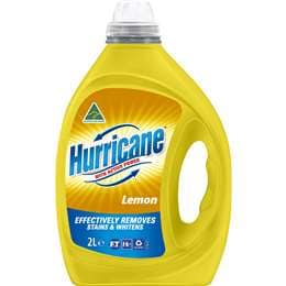 Hurricane Laundry Detergent Liquid Lemon 2l | Woolworths