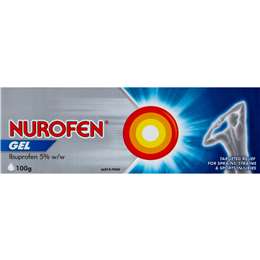 Nurofen Pain And Inflammation Relief Gel 5% Ibuprofen 100g | Woolworths