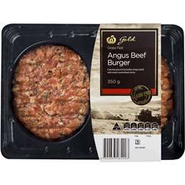 Woolworths Gold Angus Beef Burger With Caramelised Onion 350g | Woolworths