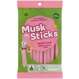 Woolworths Musk Sticks 200g | Woolworths