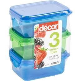 Decor Tellfresh Jewel Snack Box Oblong 125ml 3 Pack | Woolworths