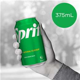 Sprite Lemonade Soft Drink Multipack Cans 375mL x10 Pack | Woolworths