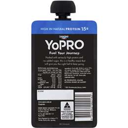 Yopro High Protein Blueberry Greek Yoghurt Pouch 150g | Woolworths