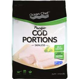 Ocean Chef Fish Pacific Cod Portions 1kg | Woolworths