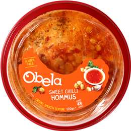 Obela Hommus Garnished With Sweet Chilli 220g | Woolworths