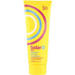 Solar D Kids Sunscreen Spf 30+ Tube 100ml | Woolworths