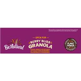 Be Natural Berry Bliss Granola Cereal 450g | Woolworths