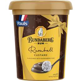 Pauls Bundaberg Rum Premium Rumball Custard 600g | Woolworths