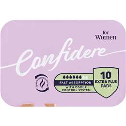 Confidere Incontinence Extra Plus Pads 10 Pack | Woolworths