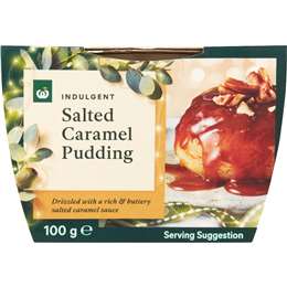 Woolworths Indulgent Salted Caramel Pudding 100g | Woolworths