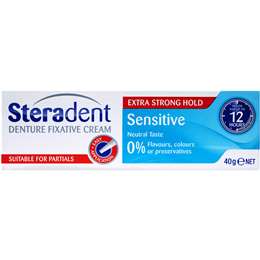 Steradent Sensitive Fixative Denture Care 40g | Woolworths