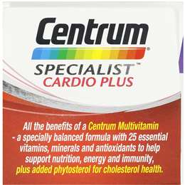 Centrum Specialist Cardio Plus With Phytosterol 60pk | Woolworths