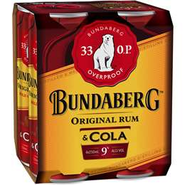 Bundaberg Original Rum & Cola 250ml | Woolworths