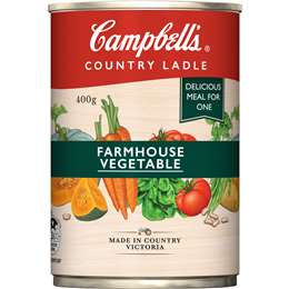 Campbell's Country Ladle Farmhouse Vegetable Soup 405g | Woolworths