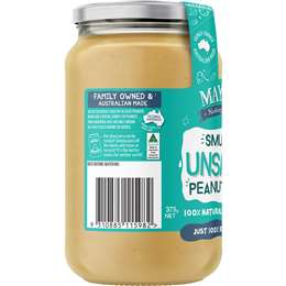 Mayver's Unsalted Smunchy Peanut Butter 375g | Woolworths