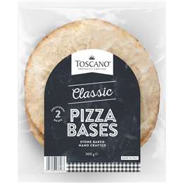 Toscano Classic Pizza Bases 2 Pack | Woolworths