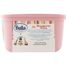 Bulla Reduced Fat Strawberry & Cream Ice Cream 2l | Woolworths