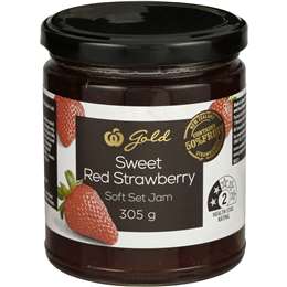 Woolworths Gold Strawberry Jam 305g | Woolworths