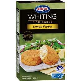 Birds Eye Whiting Fish Cake Lemon Pepper 280gm | Woolworths