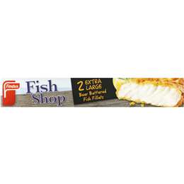 Findus Fish Shop Beer Battered Fish Fillets Extra Large 2pk 320g ...