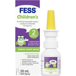 Fess Children's Saline Nasal Spray 20ml | Woolworths