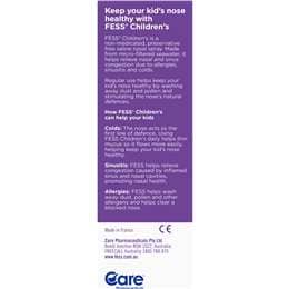 Fess Children's Saline Nasal Spray 20ml | Woolworths