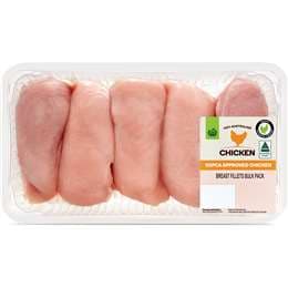 Woolworths Rspca Approved Chicken Breast Fillet 1.2kg - 1.65kg | Woolworths