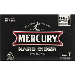 Mercury Hard Cider Bottle 24x355ml | Woolworths