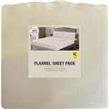 Flannel Bed Sheet Pack King Cream each | Woolworths