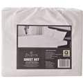 Inspire Sheet Set 250 Thread Count Queen White Each | Woolworths
