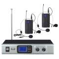 Wireless Headset Microphone Vhf Dual Channel Head Mic Tc-Ll28A | Woolworths
