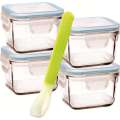 Glasslock 5 Piece Baby Food Container Set With Lids - Square | Woolworths
