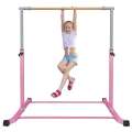 Gymnastic Horizontal Bar Sports Junior Training Bar Adjustable Height ...