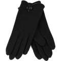 Dents Womens Soft Feel Fleece Knit Gloves w Button Trim Detail Warm ...