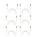 6x Crest 1.5m Coiled 3.5mm to 3.5mm AUX Male Audio Cable for Speakers ...