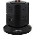 Safemore 6-Outlet Surge Powerboard Power Stacker w/ 2m Cord/4 USB Ports ...